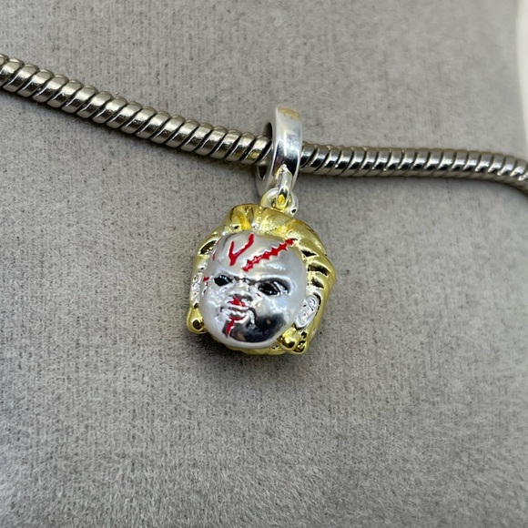 Jewelry | Sterling Silver Chucky Killer Doll Horror Movie Charm | Poshmark